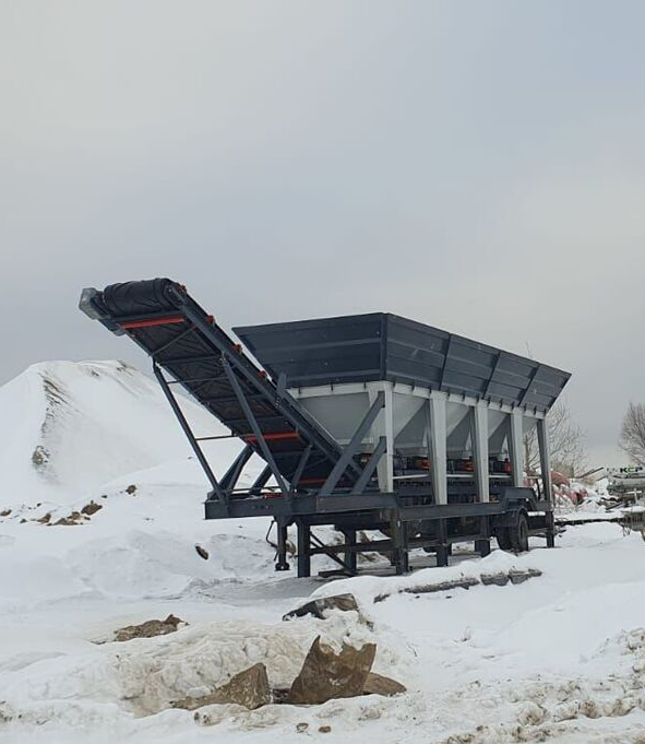 Mobile Material, Sand, Gravel, Soil Dosing And Blending Hopper – Beomach
